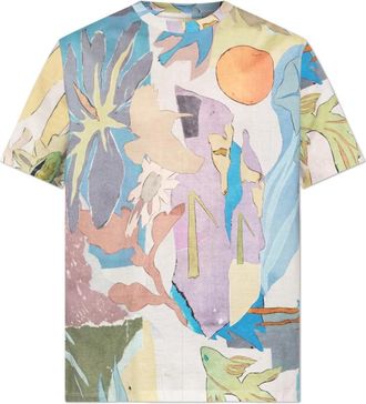 Paul Smith Homme, Tops, Multicolore, Taille: S T-Shirt Avec Imprim&eacute;