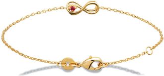 Brillaxis Bracelet infini et oxyde rouge rubis