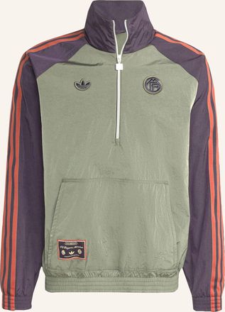 adidas Originals Adidas Originals Fc Bayern München Terrace Icons Jacke Mit Reissverschluss Bis Zur Brust gruen