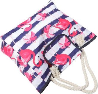 Valiclud Sac De Plage Cabas Flamant Grand Sac Pour Plage Piscine Voyages L&eacute;ger Et Pratique Pour Femmes