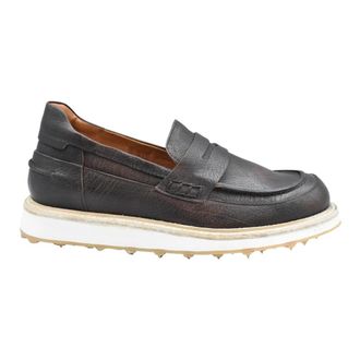 Ernesto Dolani Beige Schn&uuml;r-Mokassin-Schuhe - - Shoes - Herren - Schwarzk - 40 EU