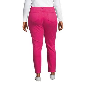 Lands End Slim Fit &Ouml;ko Jeans High Waist, Damen, Gr&ouml;&szlig;e:48 plus, Pink, Elasthan/Baumwoll-Mischung/Polyester-Mischung, by Lands End