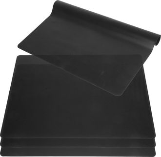 OSALADI 4 St&uuml;ck Silikon Tischsets 40X30cm rutschfest Hitzebest&auml;ndig Faltbar Bpa Frei K&uuml;chen und Esstischunterlagen f&uuml;r Babys und Alltagsschutz