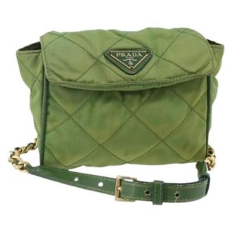 Prada Pre-owned Vintage Nylon G&uuml;rteltasche - - Pre-owned - Damen - Gr&uuml;n - ONE SIZE