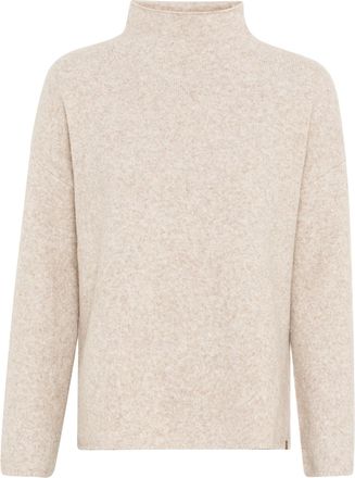 Camel Active Damen Oversized Strickpullover mit Rollkragen Mandel, Womenswear-XL