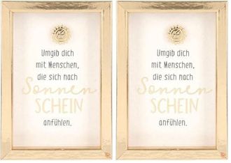 Depesche 11625-010 - Bilderrahmen mit Kompliment, kleiner Deko-Rahmen mit h&uuml;bschem Spruch, ca. 8,4 x 5,8 x 1,9 cm, ideal als Geschenk oder kleine Aufmerksamkei