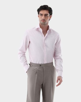 van Laack B&uuml;gelfreies Hemd kariert mit extralangem Arm