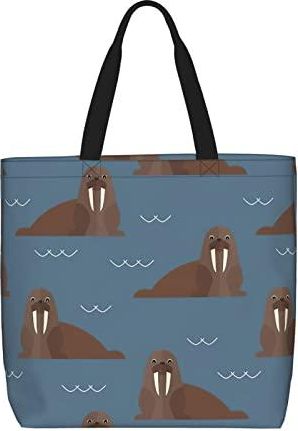 Generic Sac De Courses Morse Sac Femme Plage De Grande Capacit&eacute; R&eacute;utilisable Sacs &Agrave; Main, Pour Filles, Burea, &Eacute;cole, Femmes