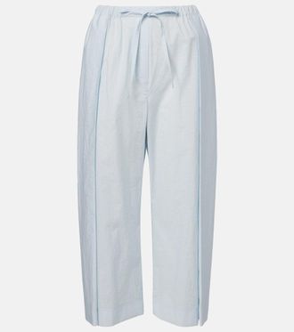 Loewe Pantalon ample Paulas Ibiza en coton m&eacute;lang&eacute;