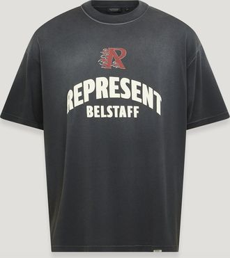 Belstaff Belstaff T-shirt Flame Phoenix X Represent pour homme Jersey de coton Gris ombre Taille L