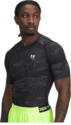 Under Armour UA HG Armour Printed SS 0002 - Black Small, 002 - Black, Large