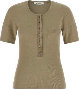 Christophe Lemaire Femme, Pulls, Beige, Taille: 36 FR Fitted Henley