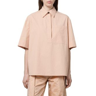 Jil Sander Womens Multicolor Cotton Pattern Shirt