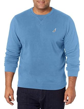 Nautica Basic Crew Neck Fleece Sweatshirt Maillot de survêtement, Blue Stern, XL Homme