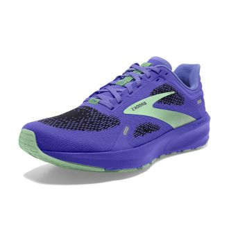Brooks Damen Launch 9 Neutral Laufschuh, Blaue Iris/Ebenholz/Gr&uuml;n, 40.5 EU