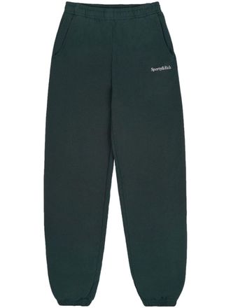 Sporty & Rich pantalon de jogging Serif Logo - Vert