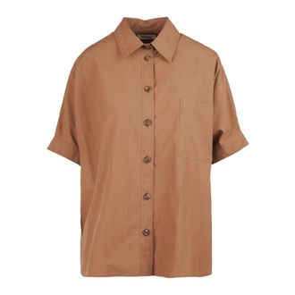 ottod'Ame Femme, Blouses et Chemises, Brun, Taille: 38 FR Camicia Over