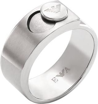 Emporio Armani Bague Emporio Armani en acier inoxydable, pour homme, EGS3090040