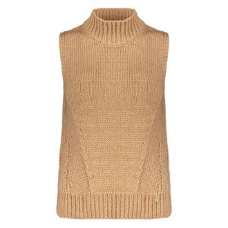 Herno &Auml;rmelloser Pullover - - Knitwear - Damen - Beige - 2XL