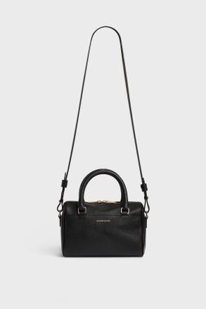 Gerard Darel Sac bowling en cuir grain&eacute; - LE MINI JACKIE - Noir