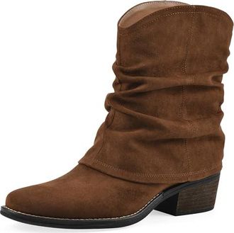 White Mountain White Mountain Bottines Alden Western Mid Shaft pour femme, Tissu noisette, 41 EU