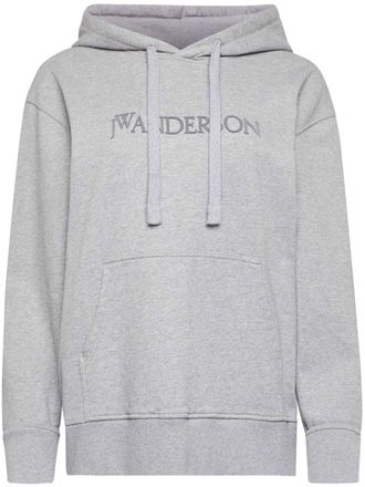 J.W.Anderson Hoodie mit Logo-Stickerei - Grau