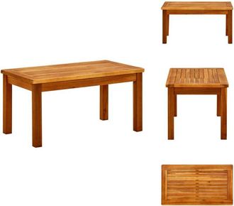 vidaXL Table basse de jardin 70x40x36 cm Bois solide dacacia - Table Basse Jardin - Table Acacia - Mobilier De Jardin - Décoration Extérieure - Terrasse