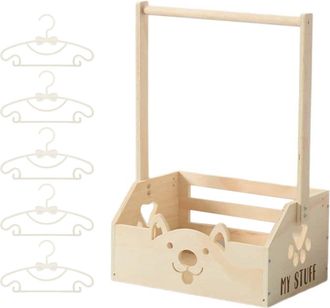 Generic Baby-Dusch-Organizer, Aufbewahrungskorb aus Holz f&uuml;r Babys, einfache Installation f&uuml;r Vermietung, Haus, Gesch&auml;ft, Kindergarten oder Schlafzimmer