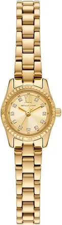 Michael Kors Montre Mini Lexington Pav&eacute; - Femme - Accessoires - Jaune - Taille: ONE Size