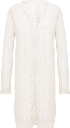 Dreimaster Dreimaster Strickjacke Frauen Wollweiß