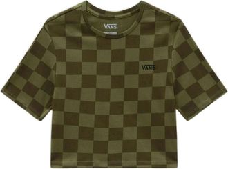 Vans Femme, Tops, Vert, Taille: 42 FR Checker Crew Crop II