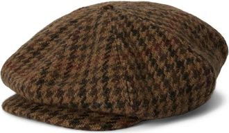 Polo Ralph Lauren béret à motif pied-de-poule - Marron