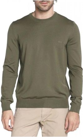 HUGO BOSS Homme, Pulls, Vert, Taille: XL Pull Ras du Cou Botto-L