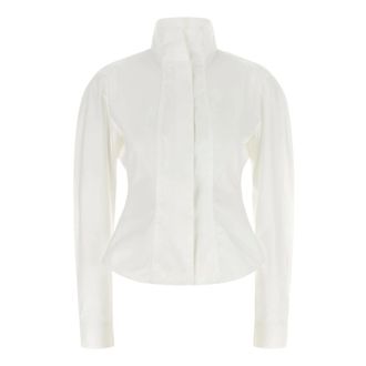 Jacquemus La Chemise Tulipe - Femme - Blouses et Chemises - Blanc - Taille: 38 FR