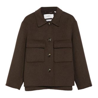 Comma Doubleface Overshirt - - Jackets - Damen - Braun - XS