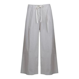 Jucca Femme, Pantalons, Beige, Taille: 40 FR Pantalone seersucker coulisse