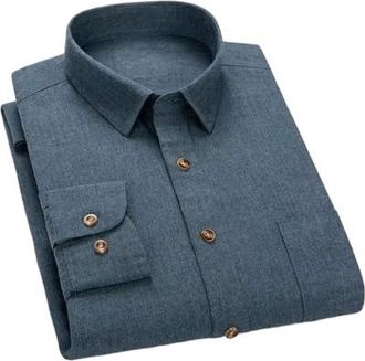 Generic Chemise &agrave; manches longues pour homme, coupe ajust&eacute;e, chemise formelle douce &agrave; carreaux d&eacute;contract&eacute;s hauts ray&eacute;s bureau, 250, 3XL