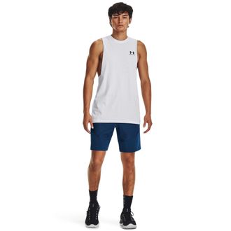 Under Armour Sportstyle f&uuml;r Herren, linker Brustschnitt, (100) wei&szlig;/schwarz, L