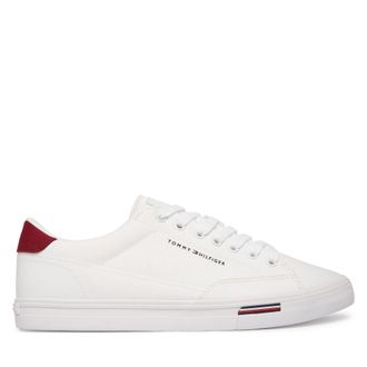 Tommy Hilfiger Sneakers aus Stoff Tommy Hilfiger Vulc Core Rwb Long FM0FM05813 Wei&szlig;