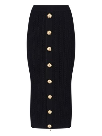 Balmain Knit Midi Skirt
