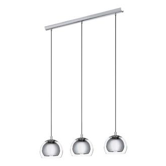 Eglo 94593 Suspension, Différents Matériaux, Argent