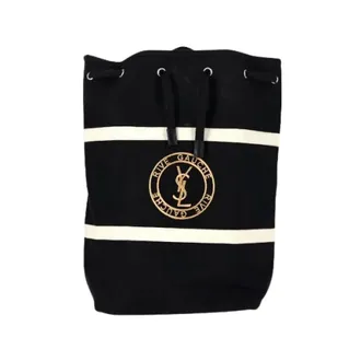 Saint Laurent Sac Seau en Toile Pre-owned - Femme - Pre-owned - Noir - Taille: ONE Size