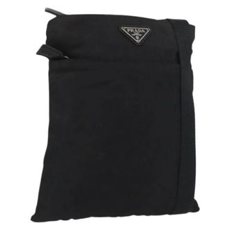 Prada Sac bandouli&egrave;re en nylon Pre-owned - Femme - Pre-owned - Noir - Taille: ONE Size