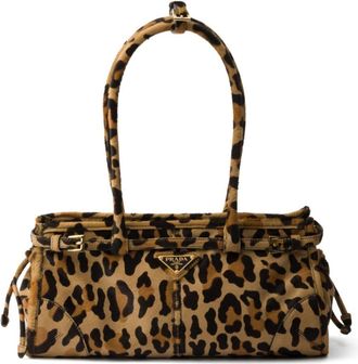 Prada Mittelgroße Bonnie Tote Bag - Braun