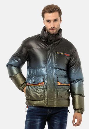 Cipo & Baxx Winterjacke Jacke mit Farbverlauf-Muster