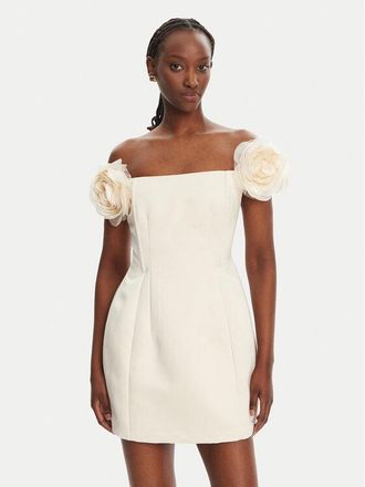 Elisabetta Franchi Coctailkleid AB-T51-52E2-V460 Écru Regular Fit