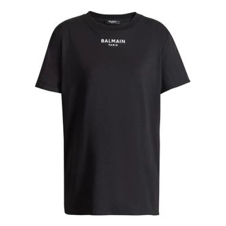 Balmain Femme, Tops, Noir, Taille: 42 FR Classic SS T-Shirt