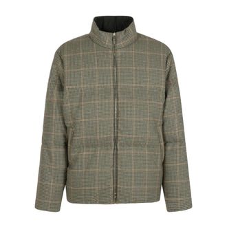 Thom Browne 4-Bar Reversible Funnel Neck Zip Up Jacket - - Jackets - Herren - Gr&uuml;n - L