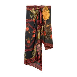 Blumarine Femme, Jupes, Multicolore, Taille: 36 FR Asymmetrical Twill Sarong Skirt