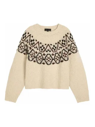 Nili Lotan Pull Col Rond - Beige